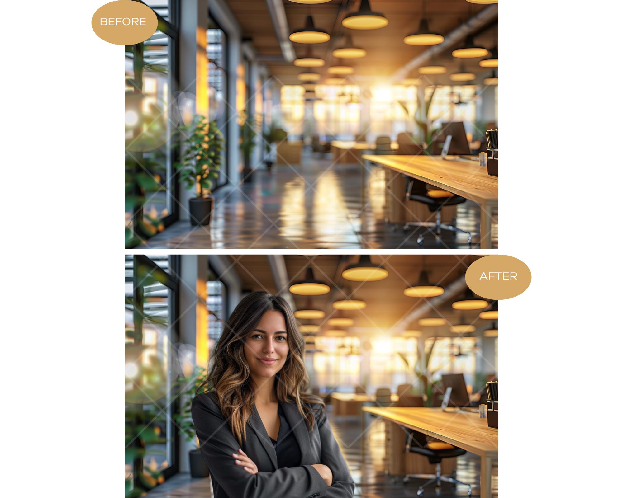 Modern Office Digital Backdrop. Background for Professional Work ...