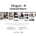 Gym Fitness Newsletter Aesthetic Minimalist (25) | Bold Gym Emails ...