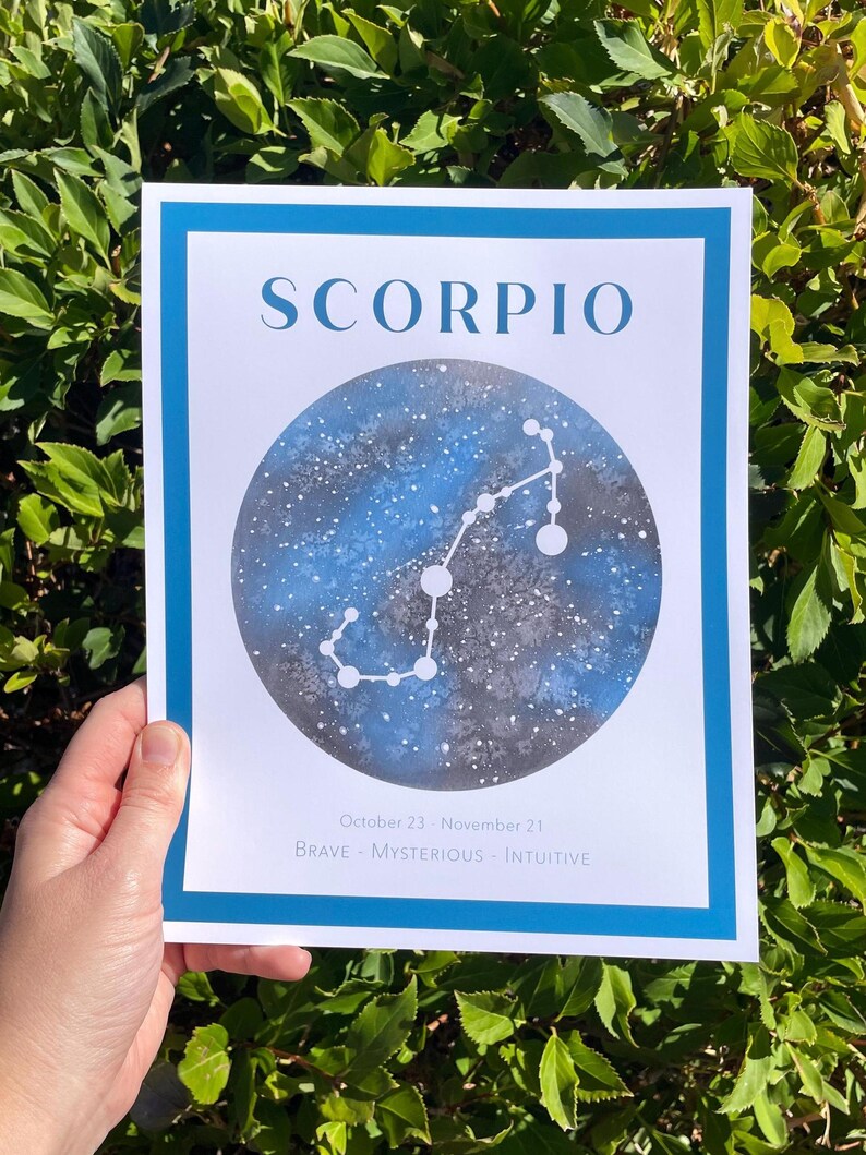 Scorpio Constellation Art Print - Etsy