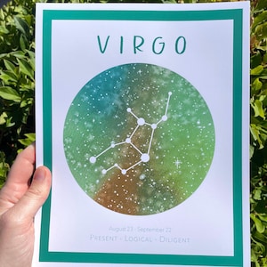 Virgo Constellation Art Print - Etsy
