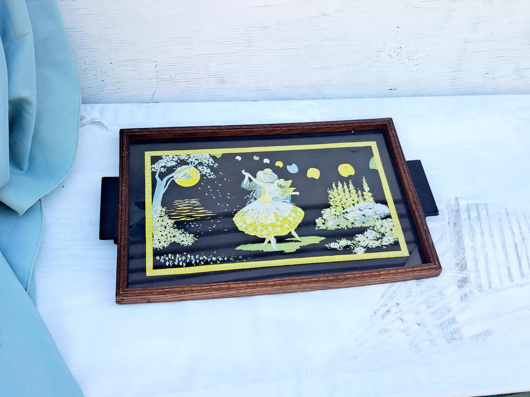 Marion Cecilia Crowe "marygold" Art Nouveau Tray With Pierrot and Fairy ...