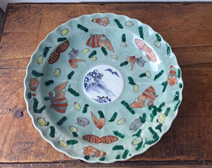 Scallop Shell Serving Dish / 10 X 8 1/4 Silverplated Sea Shell Dish ...