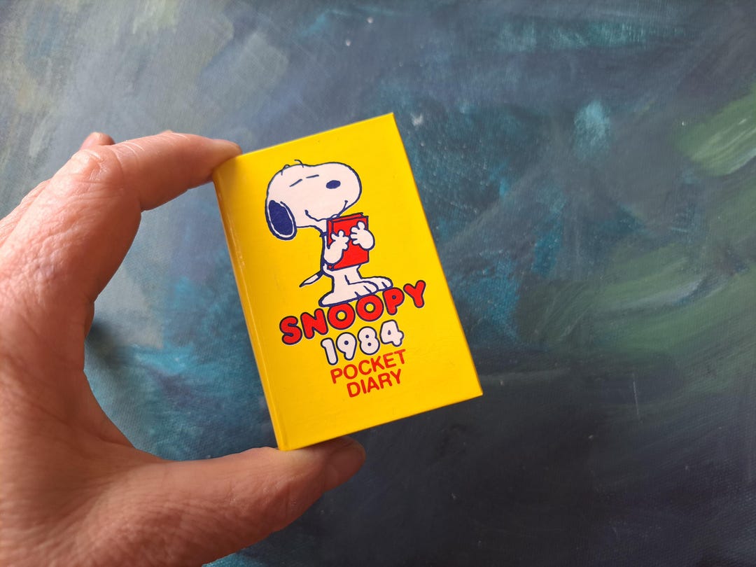 Vintage Snoopy Pocket Diary 1984 Blank - Etsy