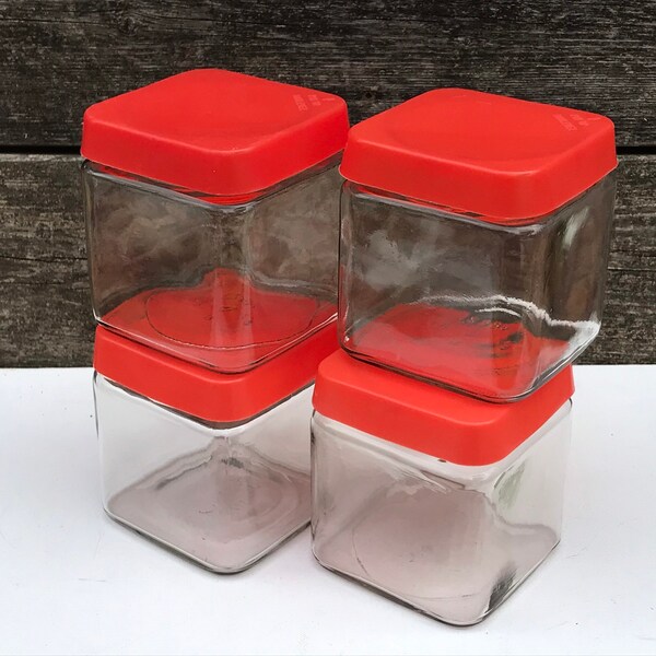 Orange Glass Squares - Etsy