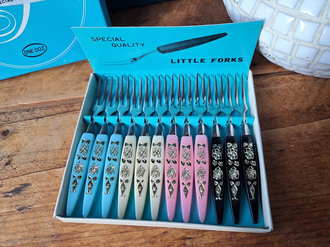 Mid Century Skewers Hors Doeuvre Picks Appetizer Forks - Etsy