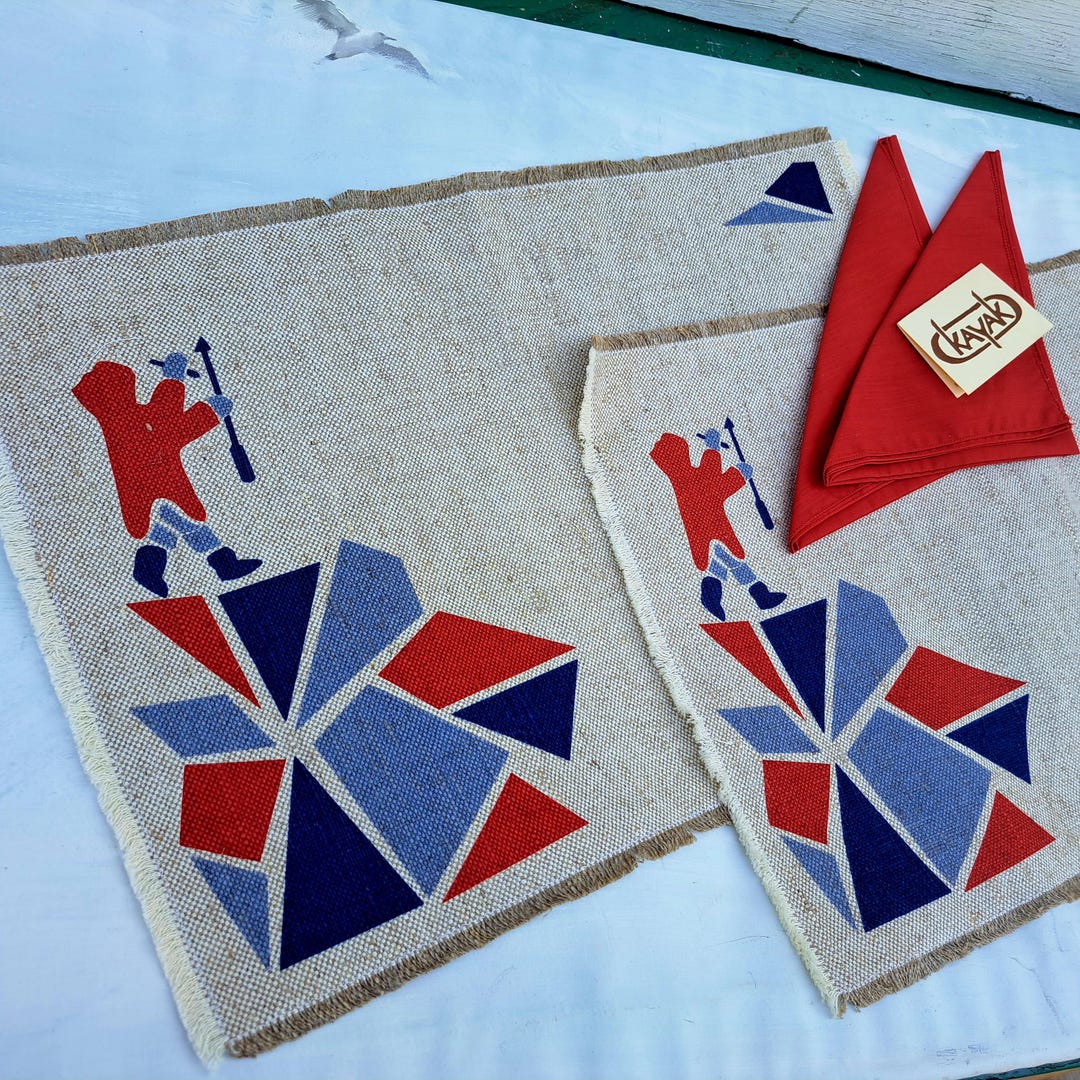 Pair of Placemats, Alaska Screen Print Place Mats - Etsy