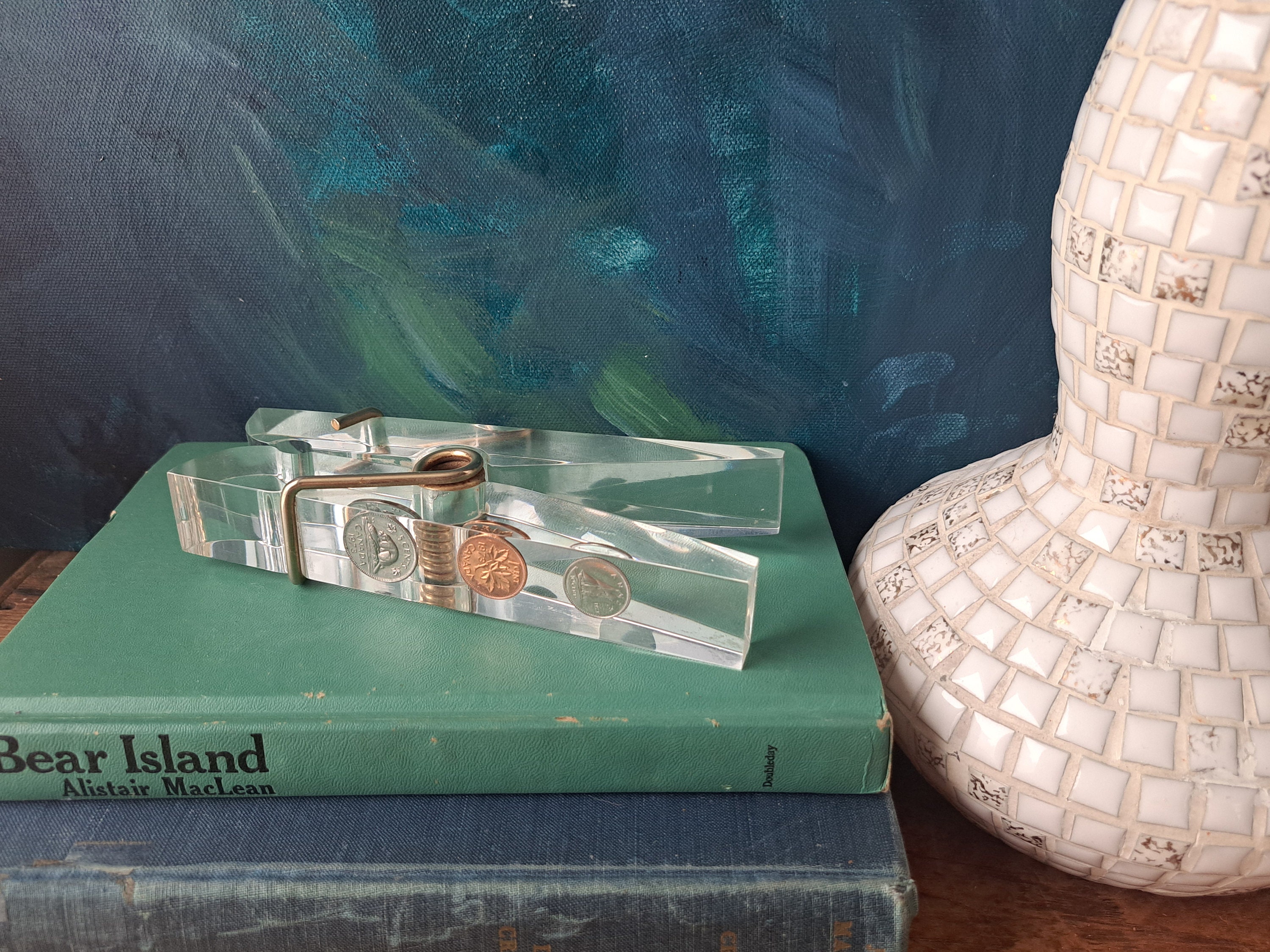 Lucite Giant Clothespin Paper Clip 1973 Canada Coins - Etsy