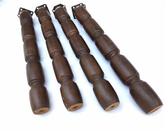 15.25 Solid Wood Table Legs Set of 4 - Etsy