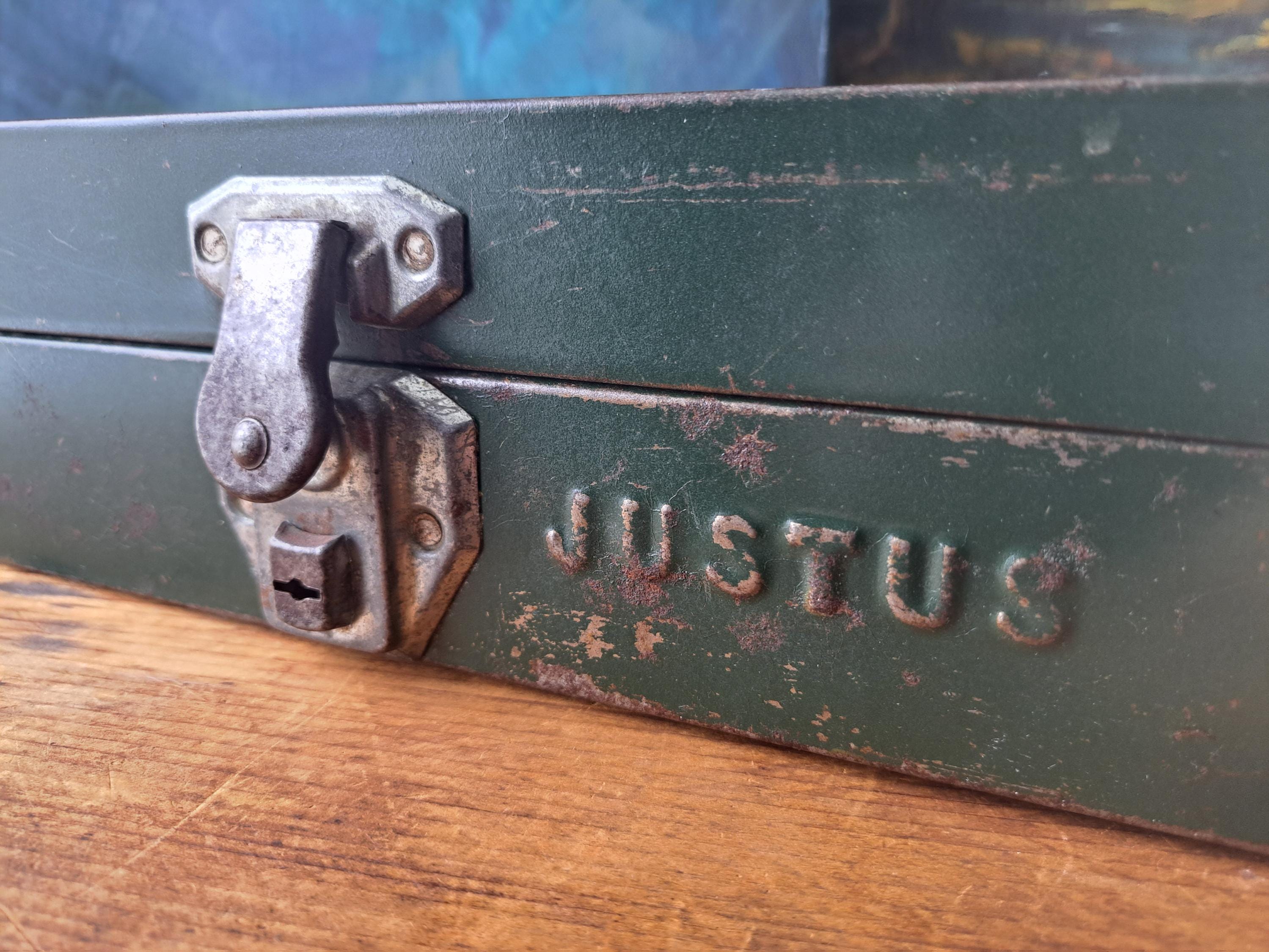 Rustic Green Metal Justus Tool Box Industrial Vintage Storage - Etsy