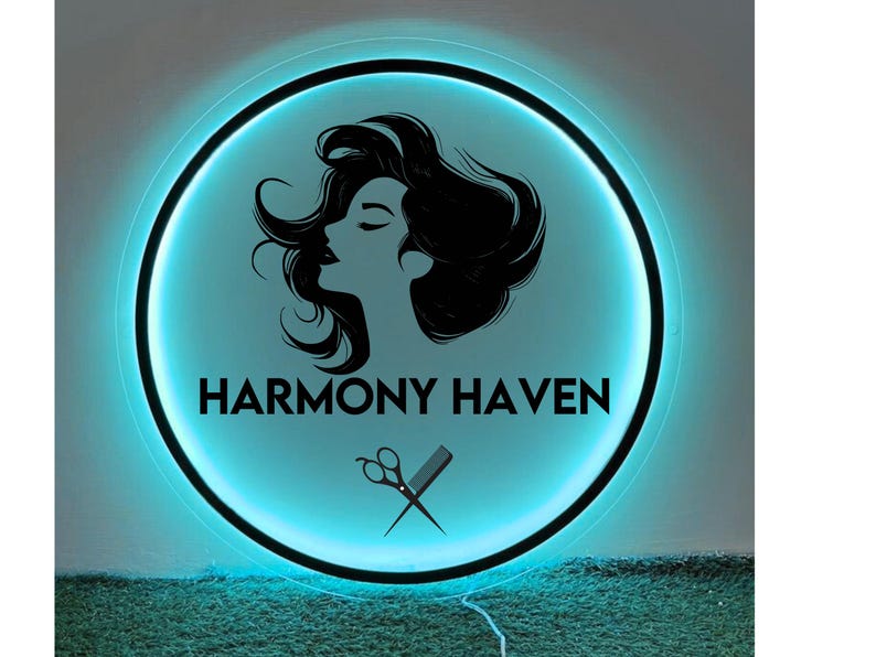 Custom Acrylic Round Sign , Led Logo Sign, Wall 3D Logo Signs, Neon ...