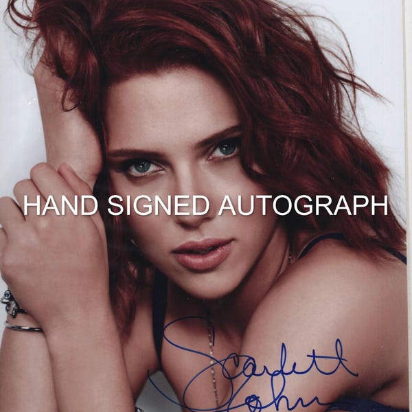Scarlet Johansson Autograph - Etsy