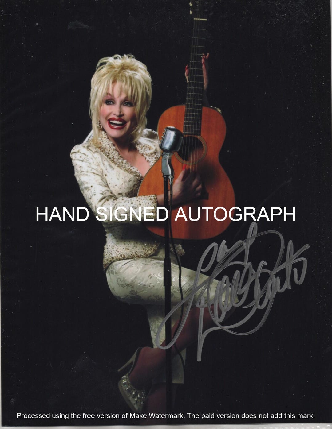 DOLLY PARTON AUTOGRAPH Hand Signed 8 1/2 X 11 Color Photo With Coa - Etsy