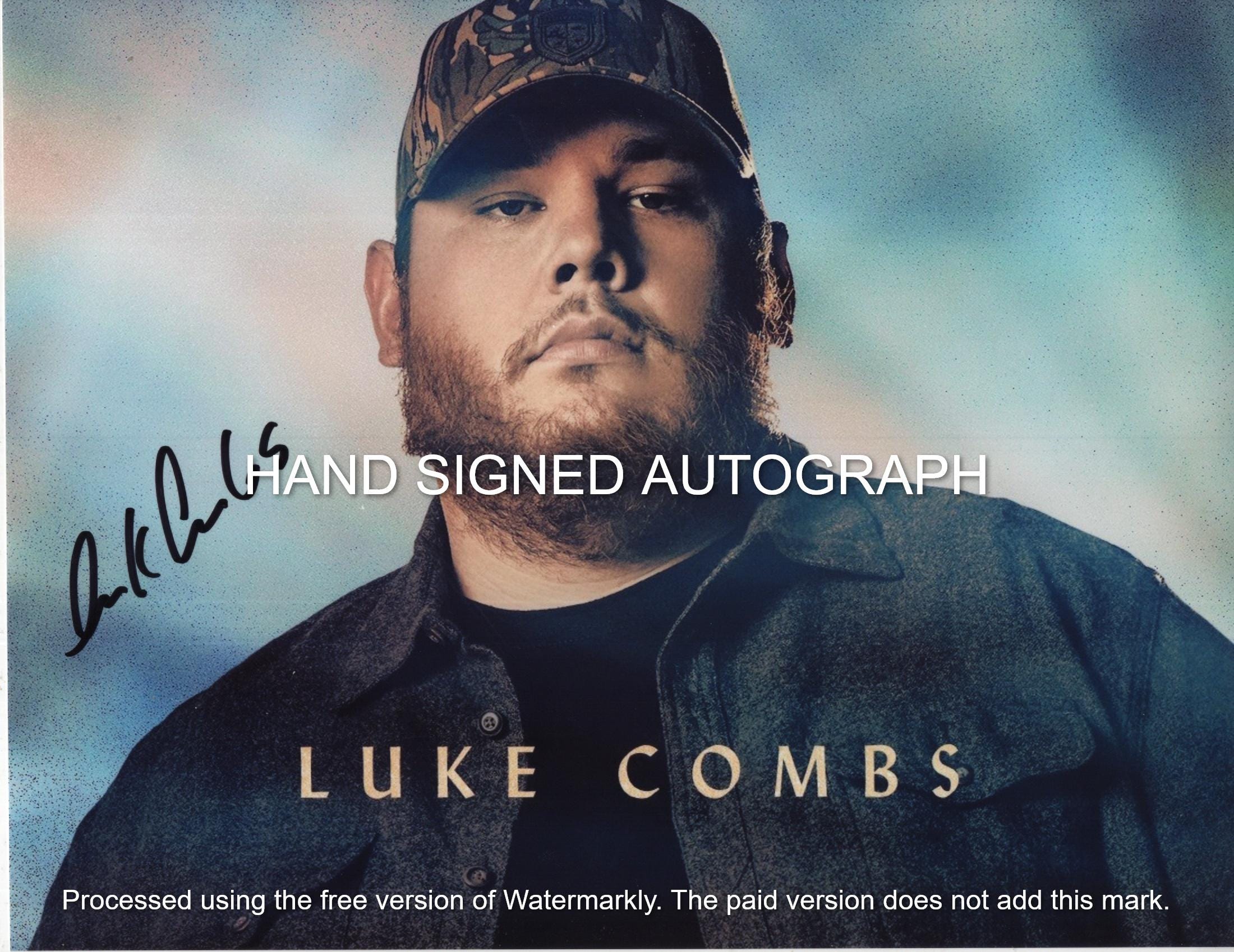 LUKE COMBS AUTOGRAPH Hand Signed Color Photo With Coa - Etsy