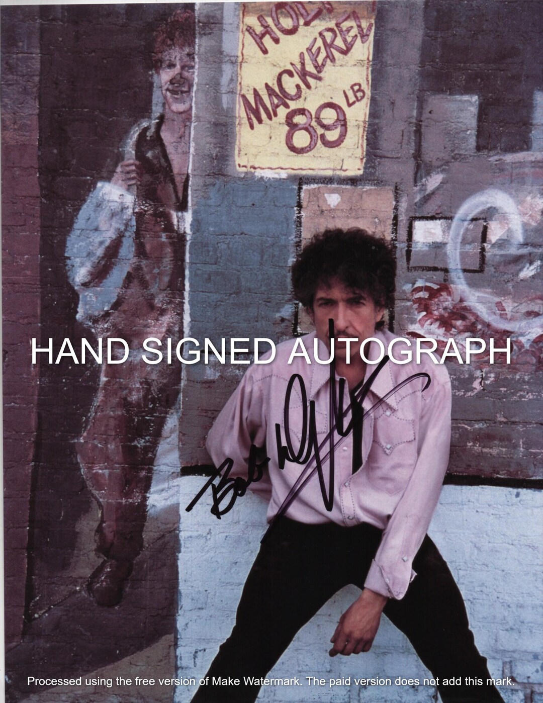 BOB DYLAN AUTOGRAPH Hand Signed 8 1/2 X 11 Color Photo With Coa - Etsy