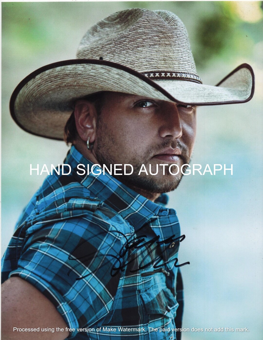 JASON ALDEAN AUTOGRAPH Hand Signed 8 1/2 X 11 Color Photo With Coa - Etsy