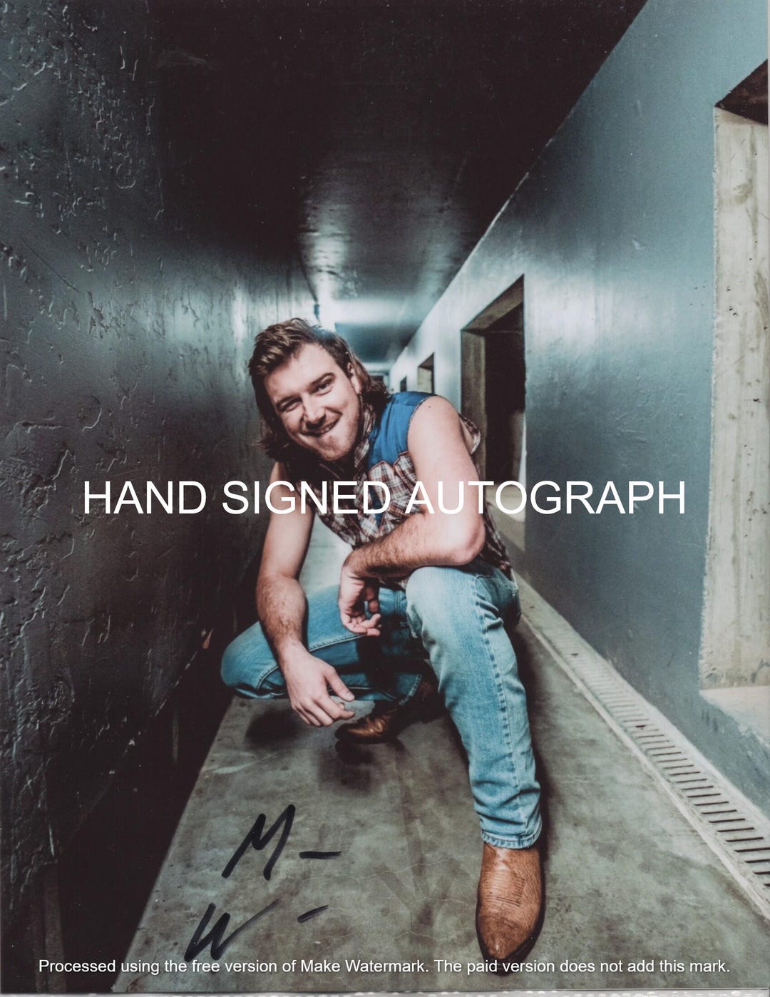 MORGAN WALLEN AUTOGRAPH Hand Signed 8 1/2 X 11 Color Photo With Coa - Etsy