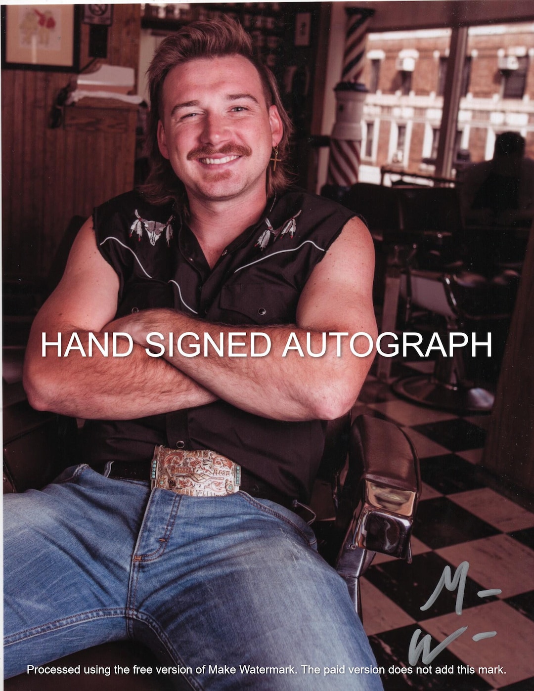 MORGAN WALLEN AUTOGRAPH Hand Signed 8 1/2 X 11 Color Photo With Coa - Etsy