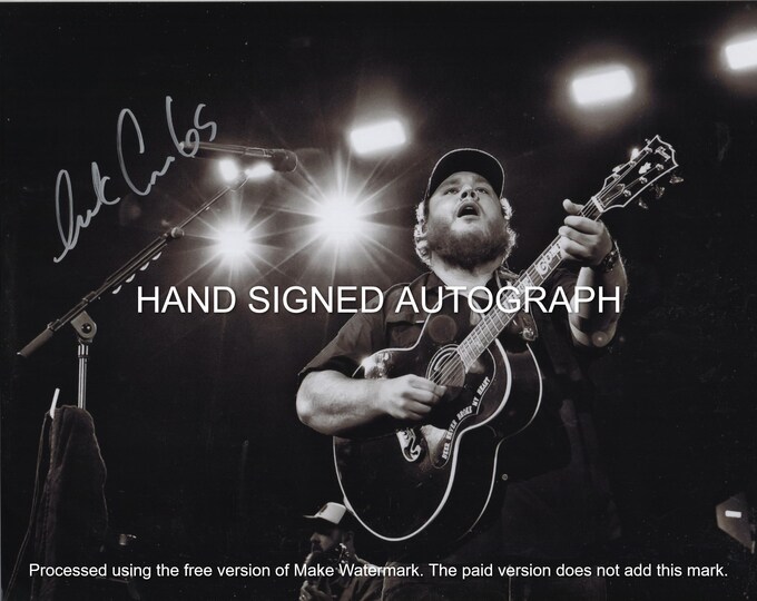 Luke Combs Original Hand Signed Autographed Photo W/coa - Etsy