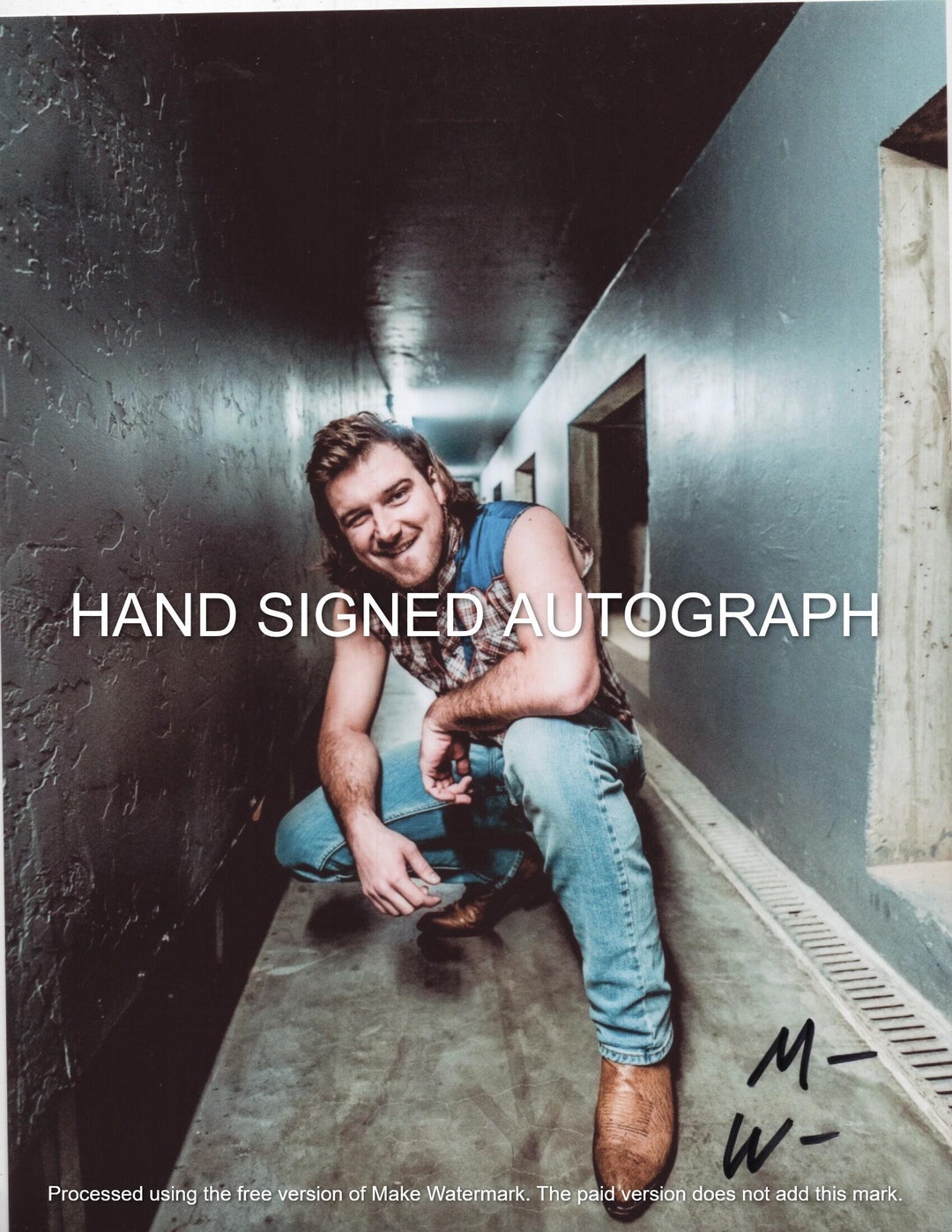 MORGAN WALLEN AUTOGRAPH Hand Signed 8 1/2 X 11 Color Photo With Coa - Etsy