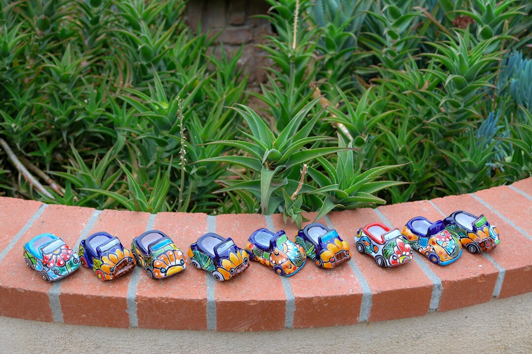 Talavera Mini Car Planter - Etsy