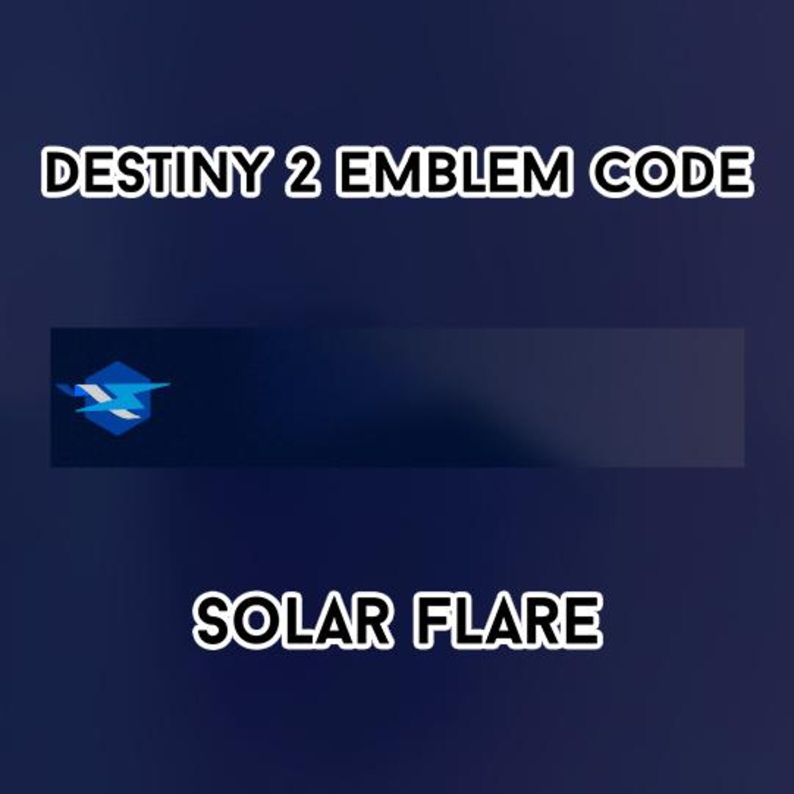Destiny 2: Solar Flare Emblem Code digital Delivery - Etsy