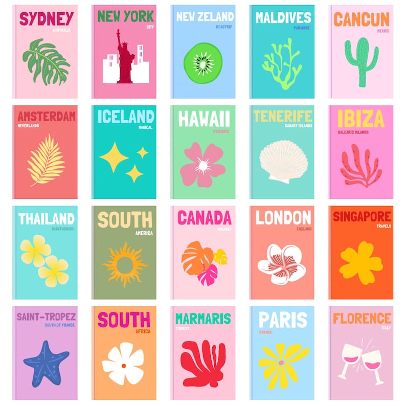 95 Travel Photobook Cover Templates, Customisable in Canva - Etsy