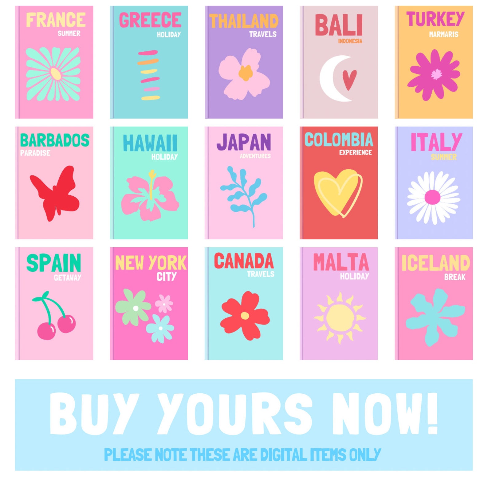 95 Travel Photobook Cover Templates, Customisable in Canva - Etsy