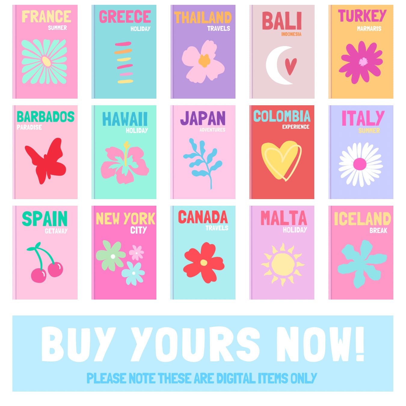 95 Travel Photobook Cover Templates, Customisable in Canva - Etsy