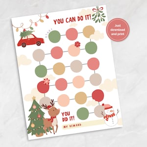 Christmas Reward Chart | Printable Christmas Chore Chart | Toddler ...