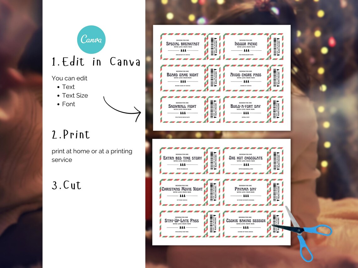 Christmas Coupons for Kids | Printable Coupons for Kids | Printable ...