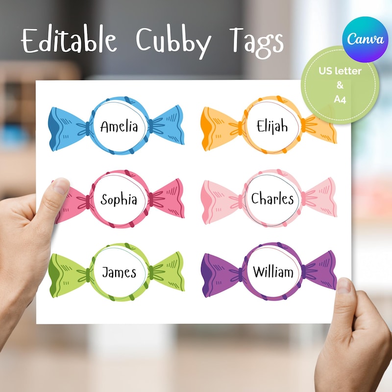 Cubby Labels - Etsy