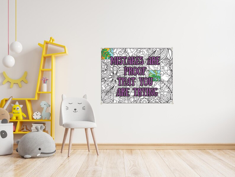 Motivational Collaborative Coloring Poster | Teamwork Classroom ...