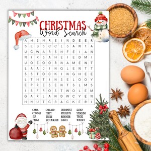 Christmas Word Search for Kids, Kids Christmas Game, Christmas ...