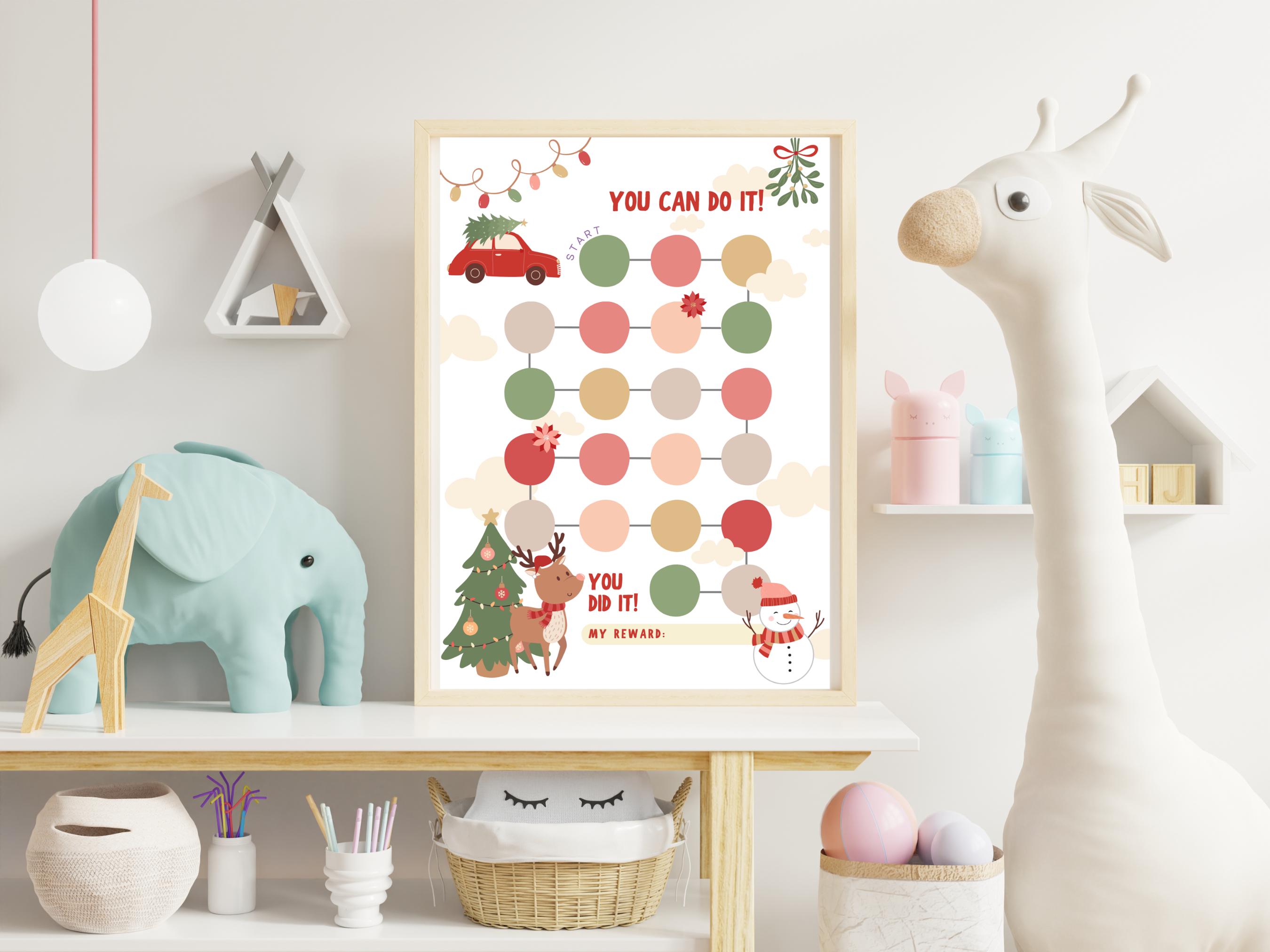 Christmas Reward Chart | Printable Christmas Chore Chart | Toddler ...