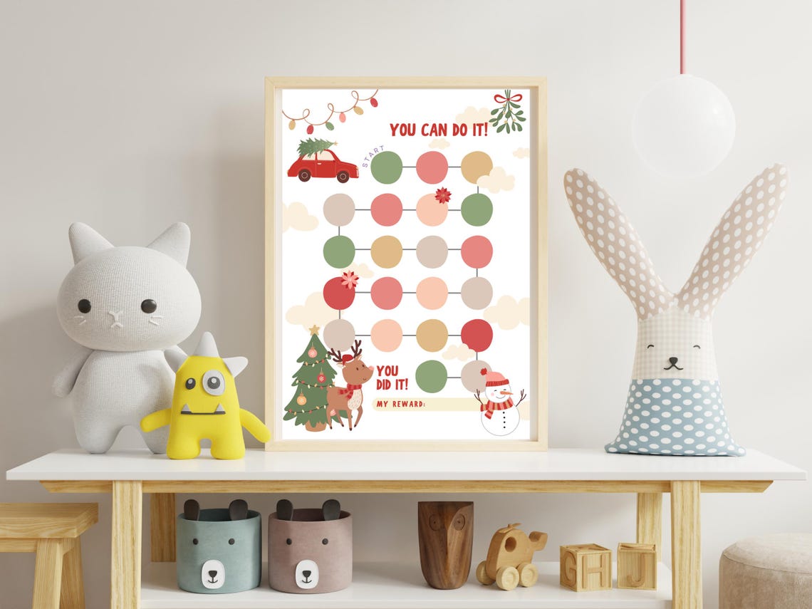 Christmas Reward Chart | Printable Christmas Chore Chart | Toddler ...
