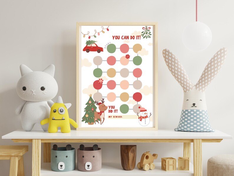 Christmas Reward Chart | Printable Christmas Chore Chart | Toddler ...
