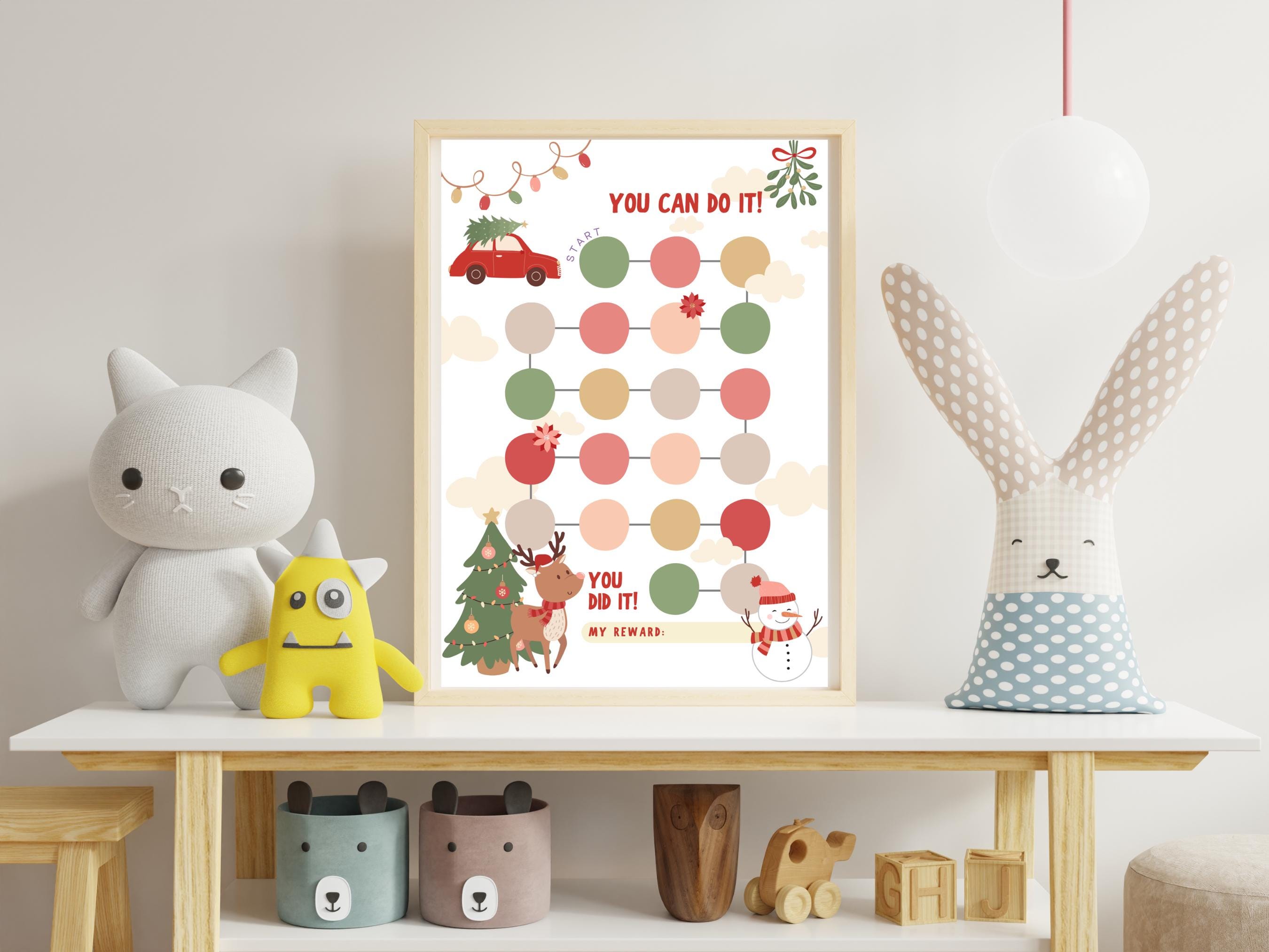 Christmas Reward Chart | Printable Christmas Chore Chart | Toddler ...