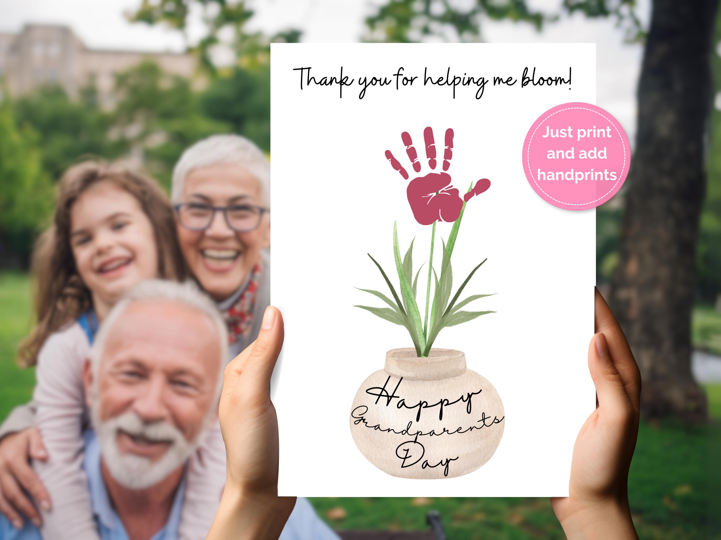 Grandparents Day Gift, Handprint Art, Grandparents Keepsake ...