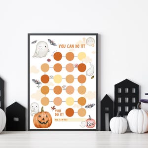 Halloween Reward Chart: Spooky Kids Chore Tracker (printable PDF) - Etsy