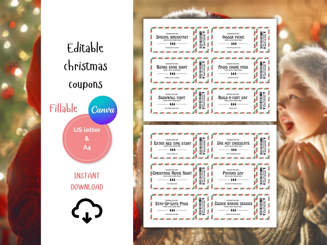 Christmas Coupons for Kids | Printable Coupons for Kids | Printable ...