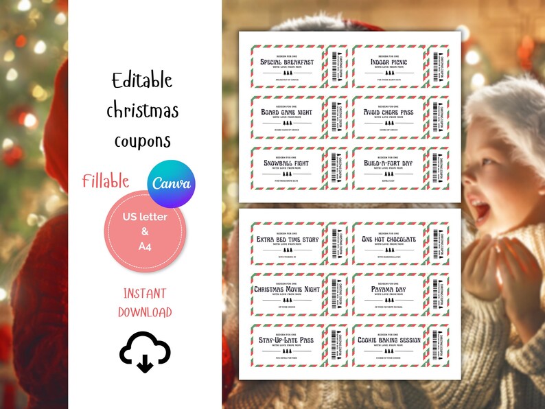 Christmas Coupons for Kids | Printable Coupons for Kids | Printable ...
