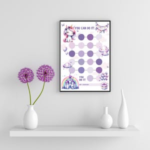 Purple Unicorn Reward Chart | Printable Unicorn Chore Chart | Toddler ...