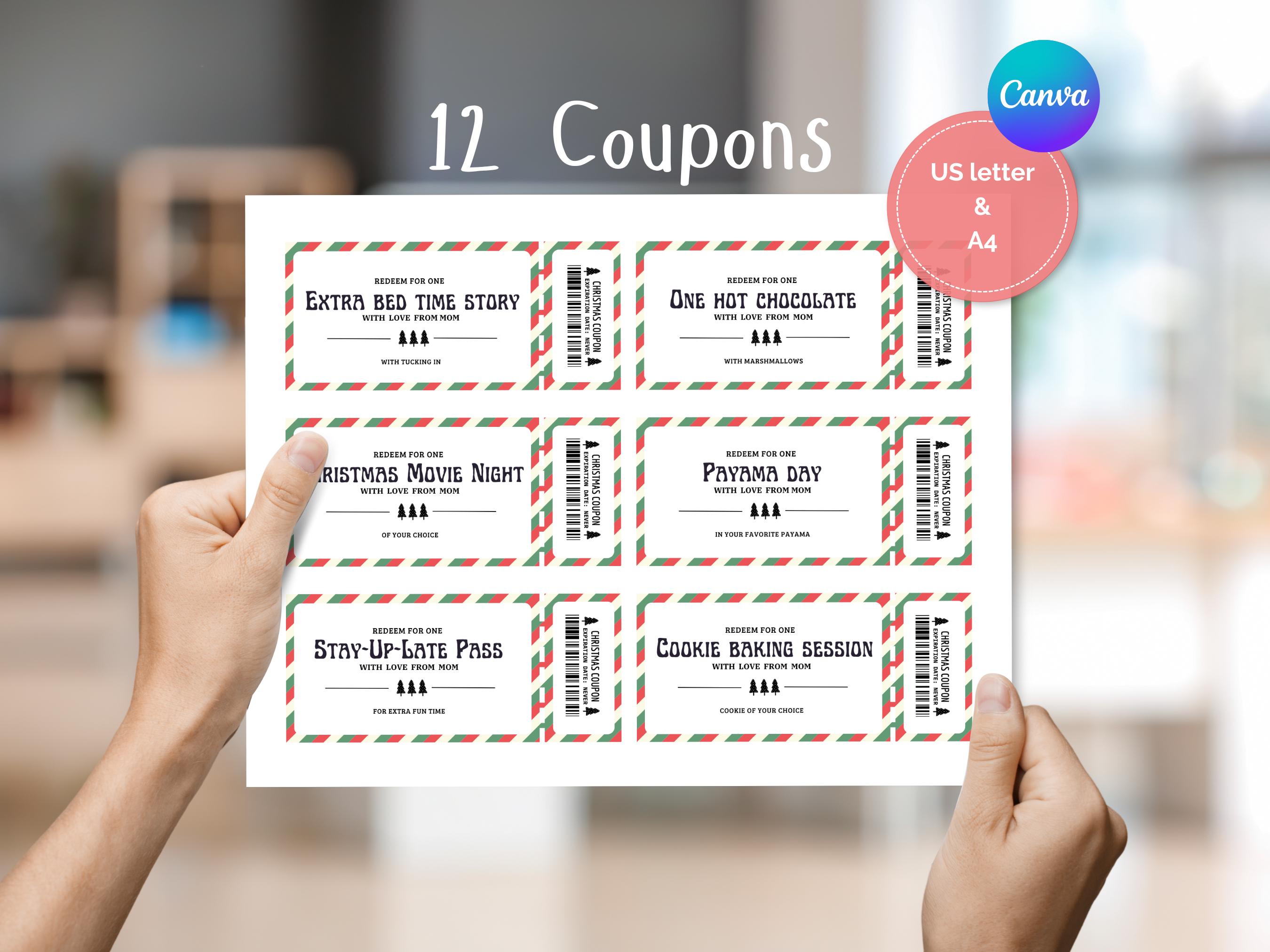 Christmas Coupons for Kids | Printable Coupons for Kids | Printable ...