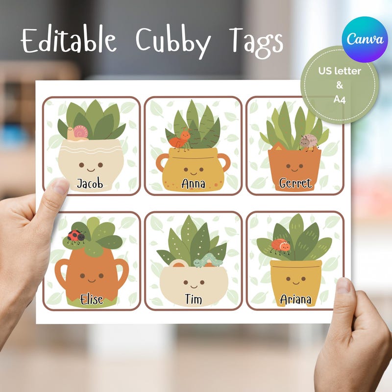 Plant Nametags Classroom - Etsy