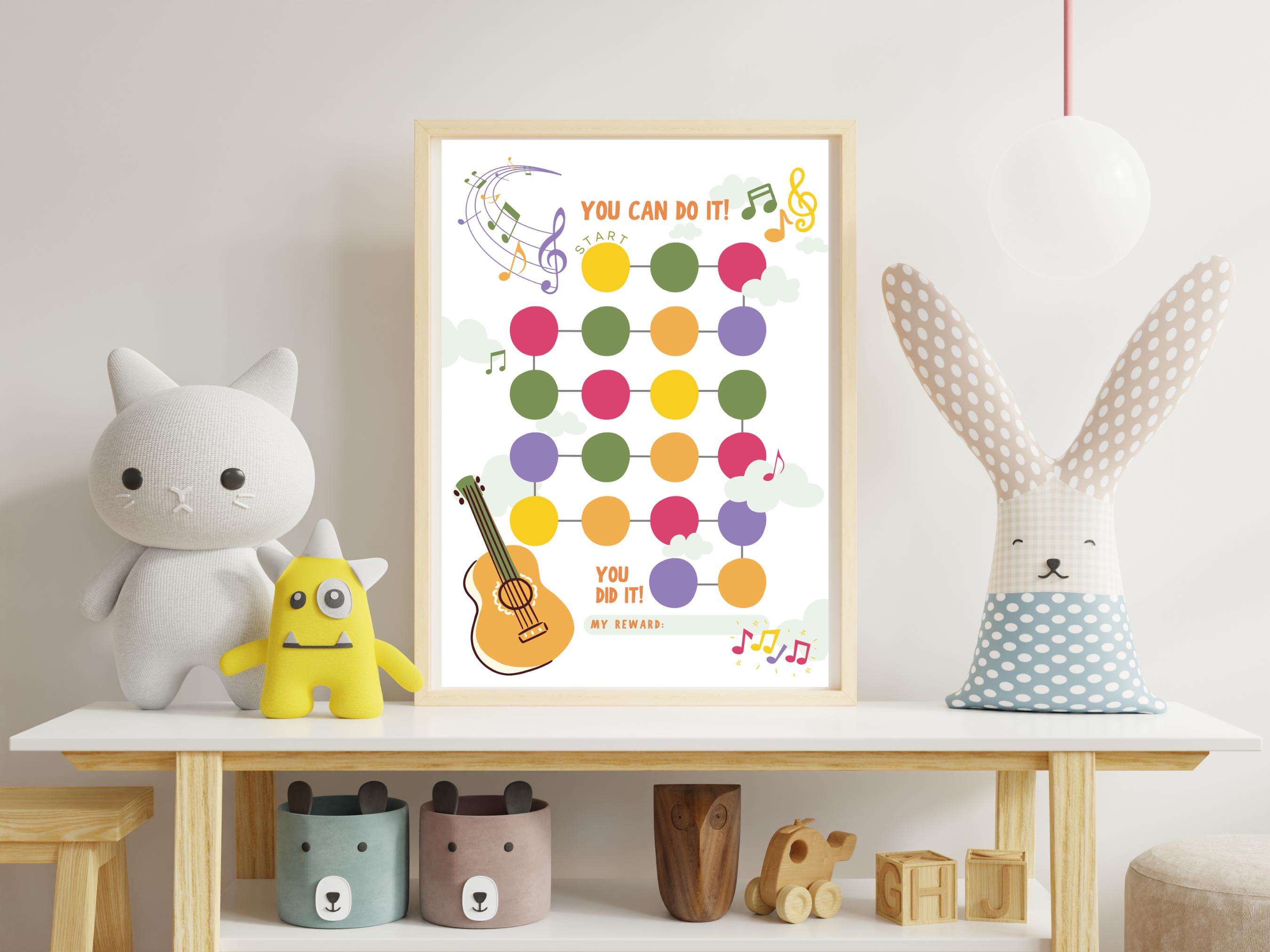 Guitar Reward Chart | Printable Guitar Reward Chart | Learn Guitar ...