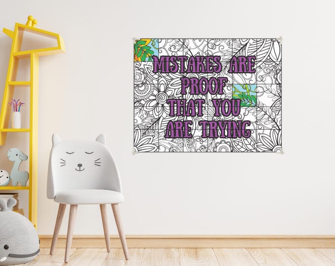 Growth Mindset Bulletin Board | Collaborative Coloring Poster for the ...