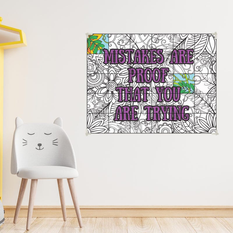 Collaborative Coloring Mural - Etsy