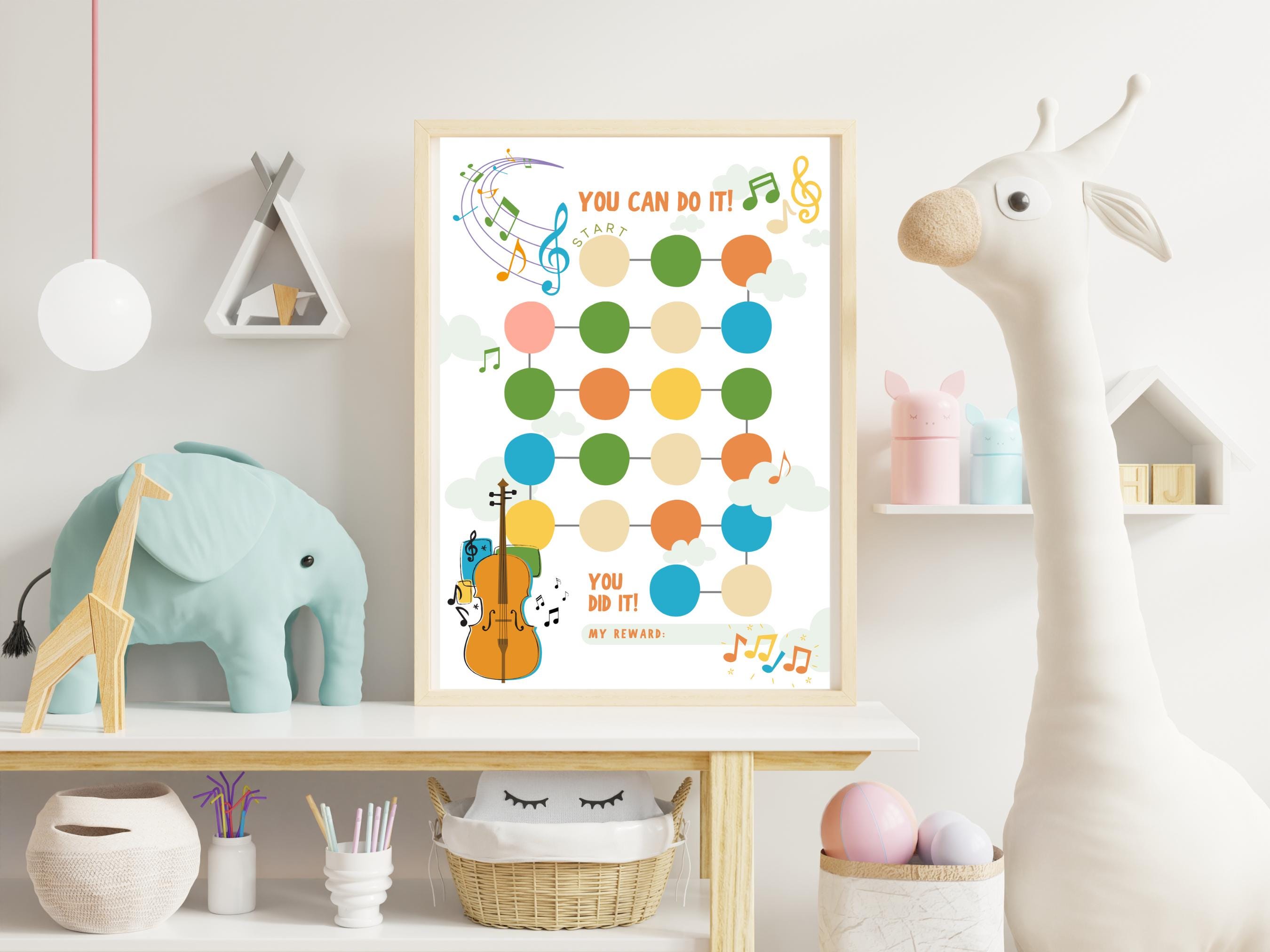Cello Reward Chart | Printable Cello Reward Chart | Learn Cello Routine ...