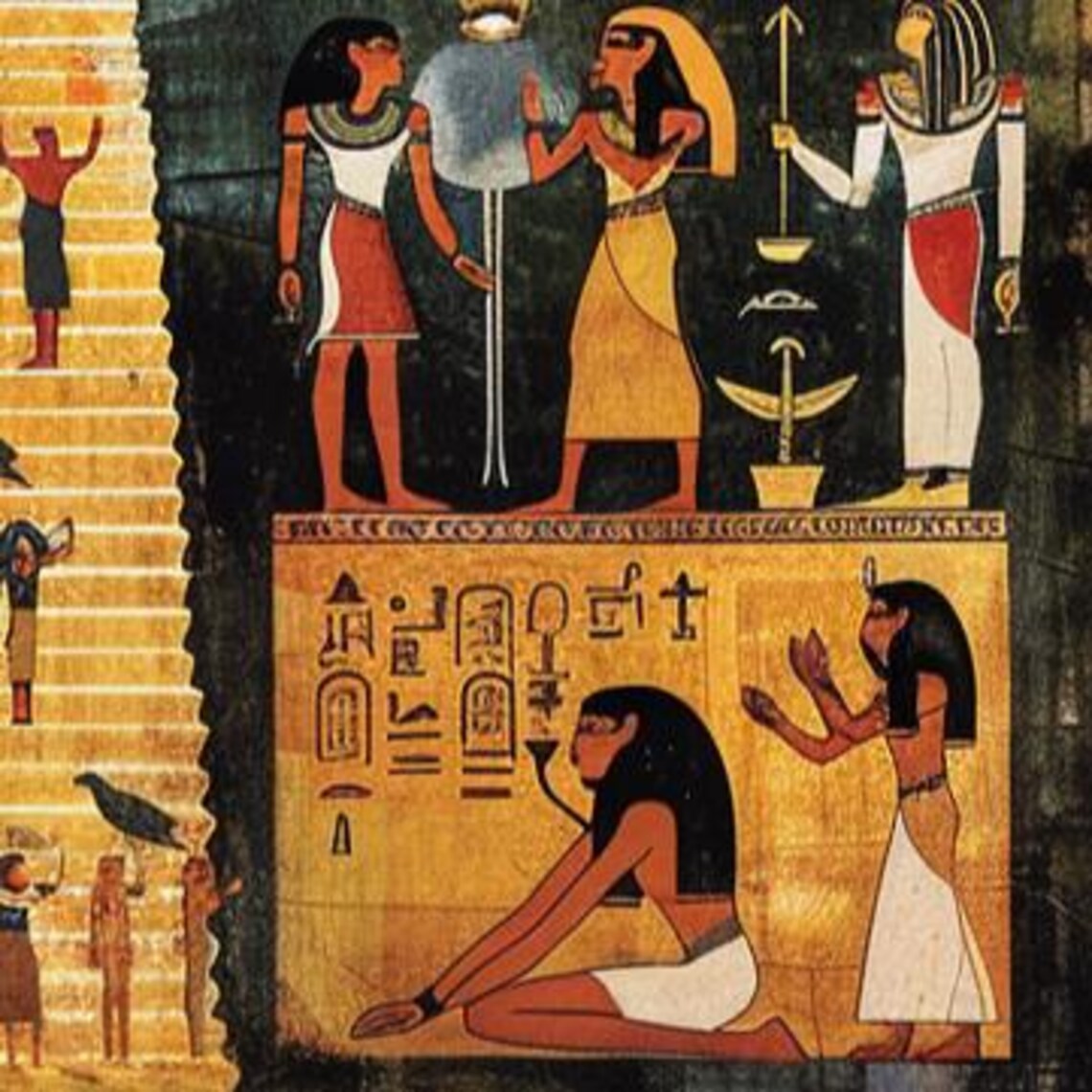 Ancient Egyptian Scene Detailed Art Print of Egyptian Life With ...