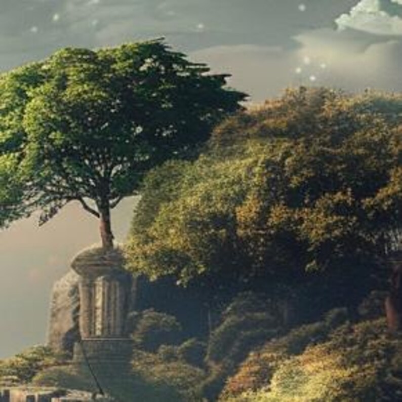 Surreal Dreamscape Fantasy Art Print With Floating Islands and ...